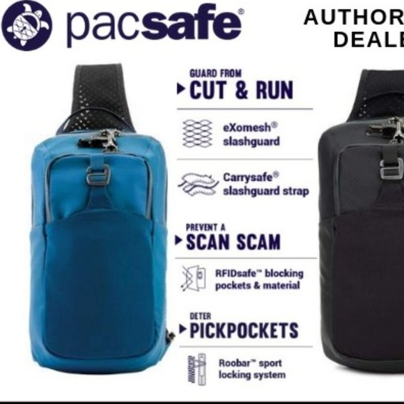 Pacsafe | Bags | Pacsafe Venturesafe X Antitheft Unisex Sling Pack 6l ...